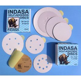 6" Hook & Loop Sanding Discs | Indasa White Line